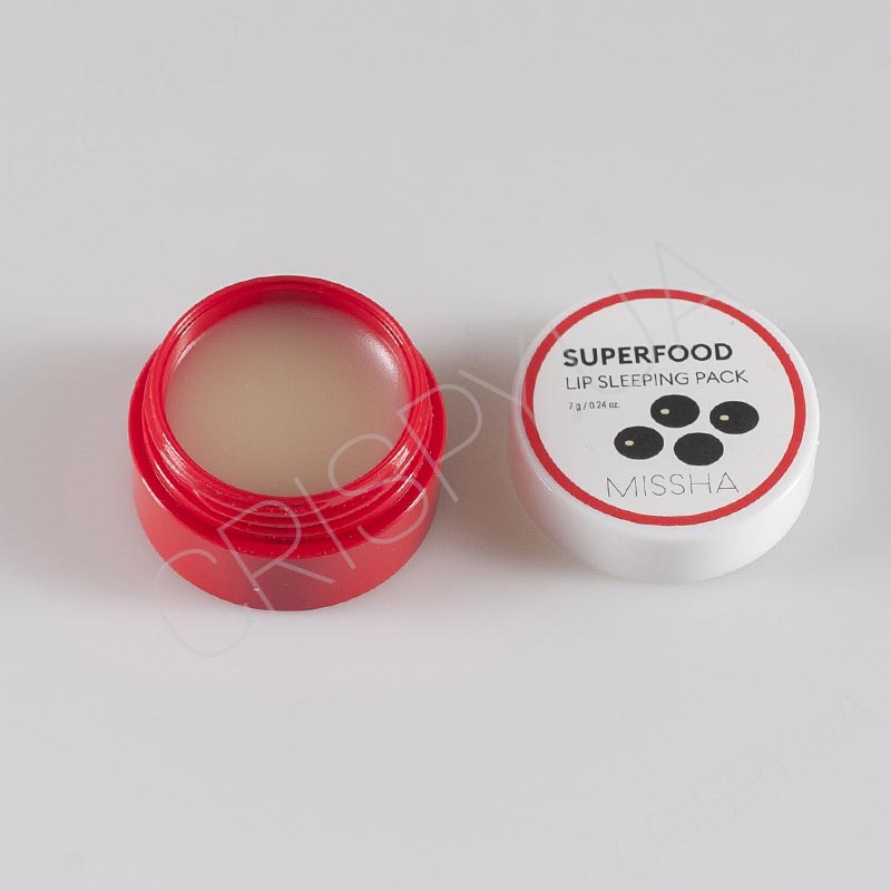 Ночная маска для губ MISSHA SUPERFOOD BLACK BEAN LIP SLEEPING PACK - 7 ...